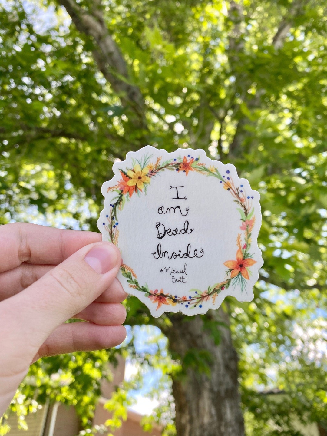 I Am Dead Inside the Office Sticker - Etsy