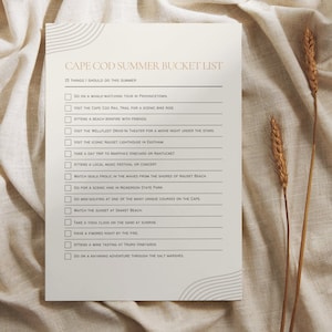 Cape Cod Summer Bucket List Printable - Etsy
