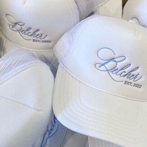 Custom Embroidered Wedding Trucker Hats - Etsy