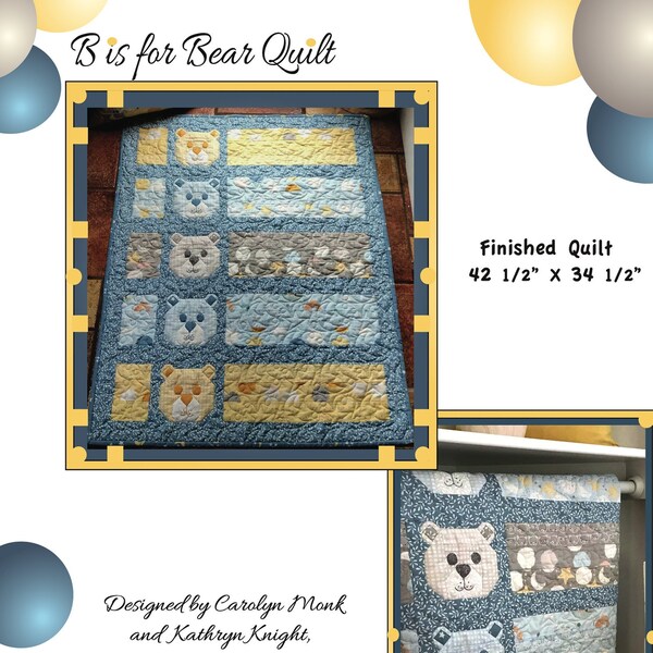 Bear Quilt Pattern - Etsy