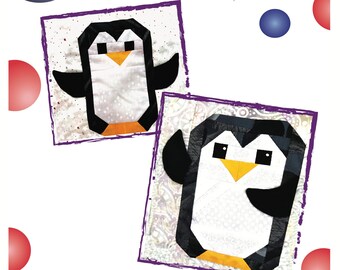 Penguin Quilt Block - Etsy