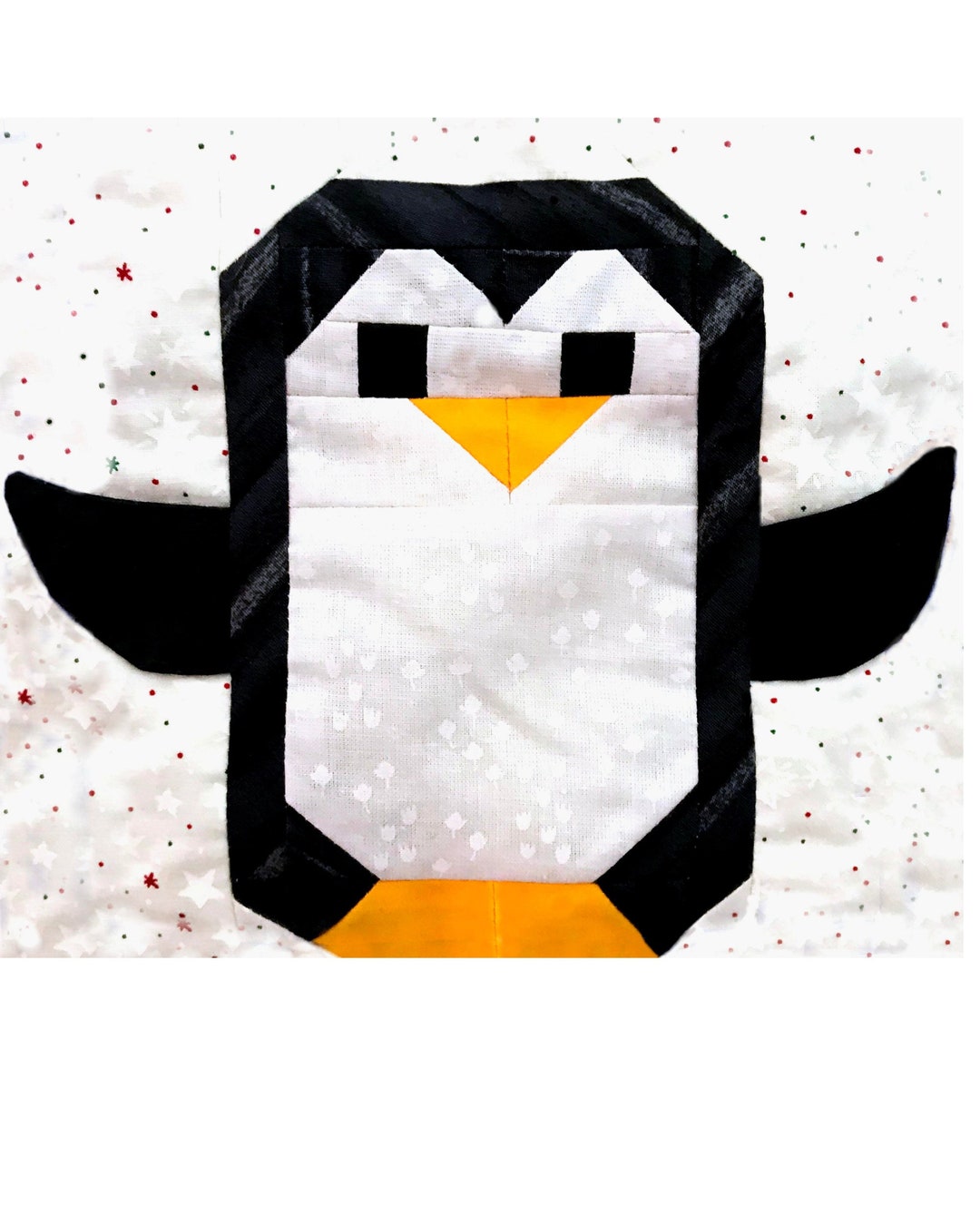 6.5 Inch Easy Penguin Quilt Block Pdf Pattern - Etsy
