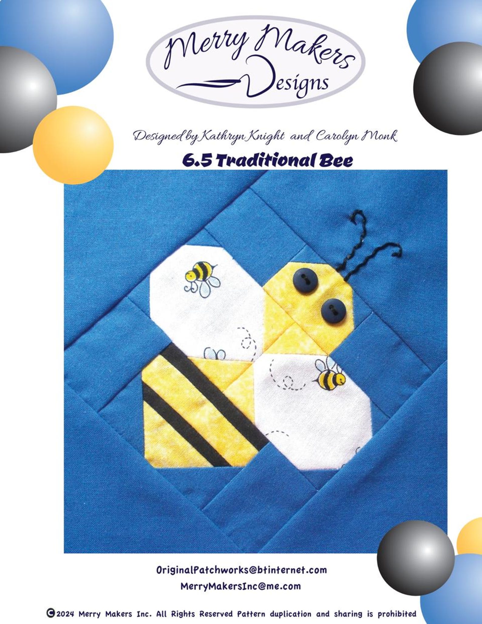 6.5 Tradition Bee Pattern Pdf - Etsy