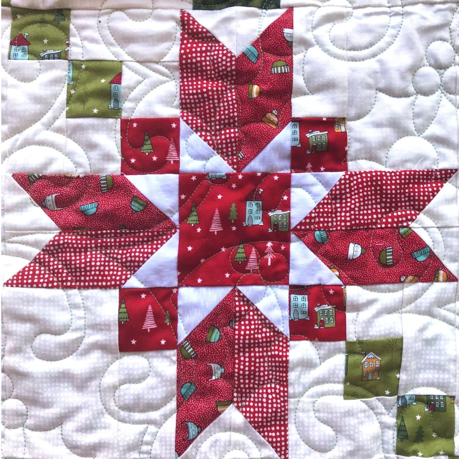 Happy Christmas Quilt or Wall Hanging PDF Pattern Ready to Download. 60 ...