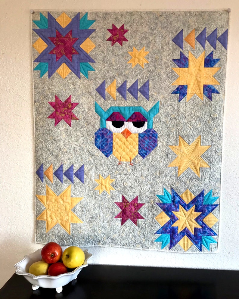 12" Owl Quilt Block Pdf Pattern - Etsy