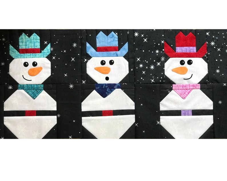 10.5" Cowboy Snowman Block. PDF Download. - Etsy