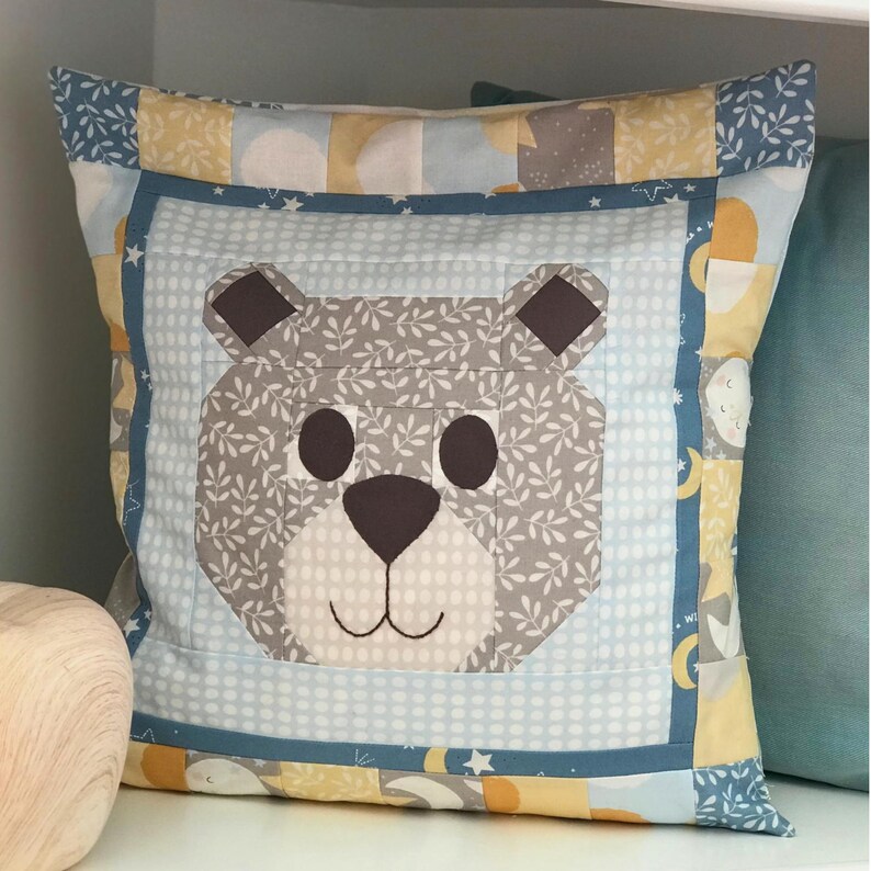 Bear Block PDF Pattern in Three Sizes. Step by Step Pattern for a ...