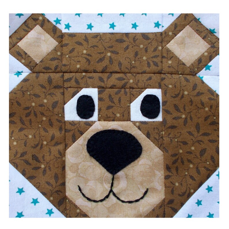6", 8" and 12" Bear Block PDF Pattern. - Etsy