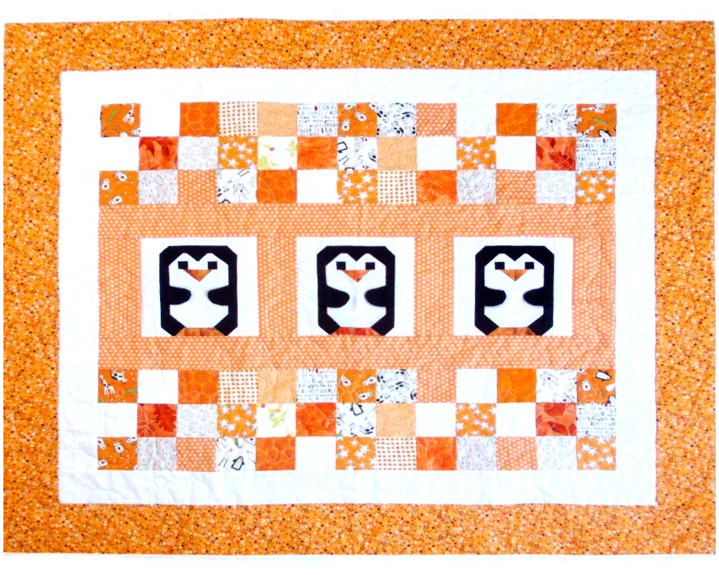 6.5 Inch Easy Penguin Quilt Block Pdf Pattern - Etsy