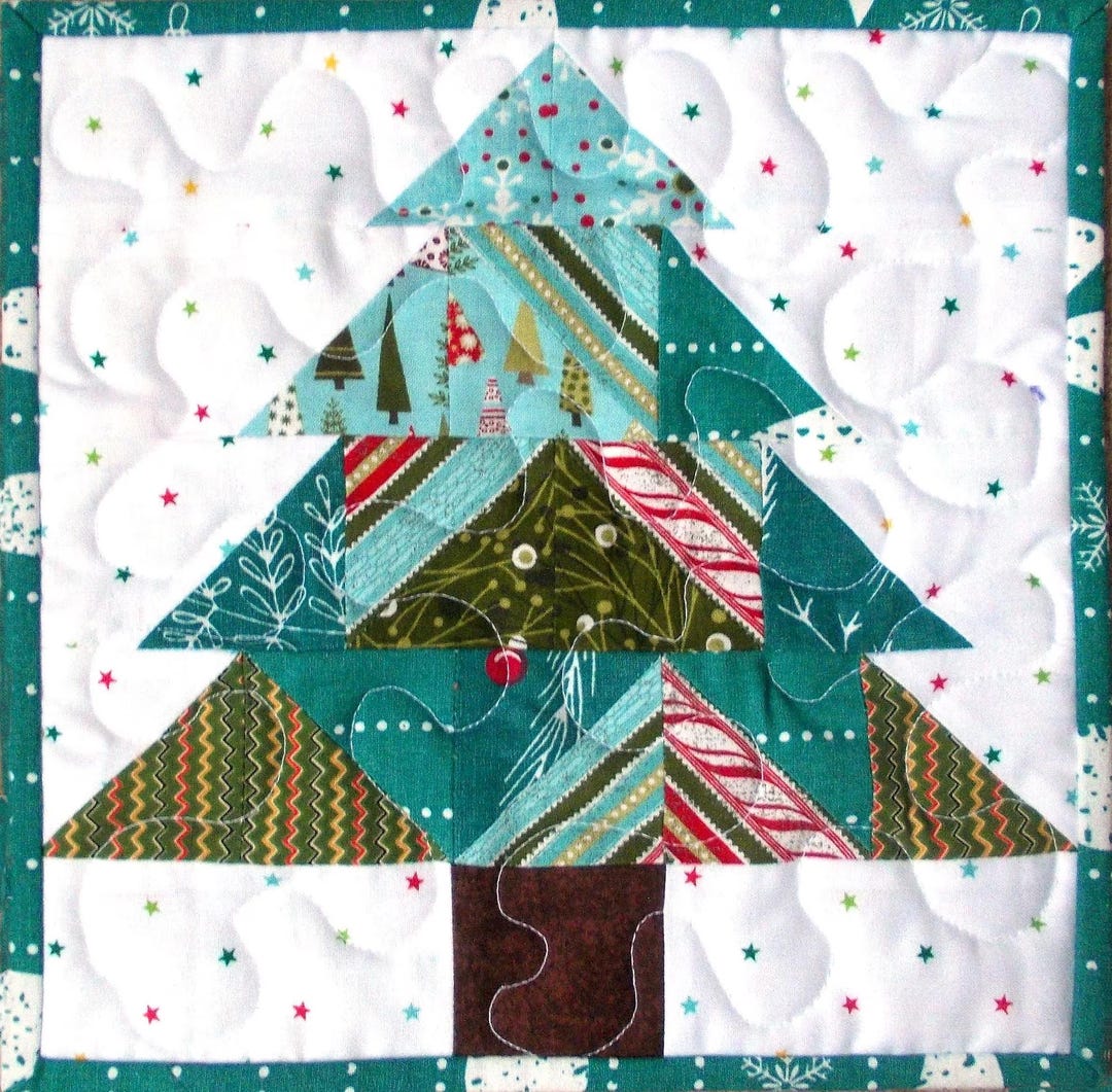 10.5 and 8.5 Pine Tree Block Pattern Pdf - Etsy