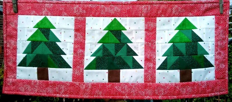 10.5 and 8.5 Pine Tree Block Pattern Pdf - Etsy