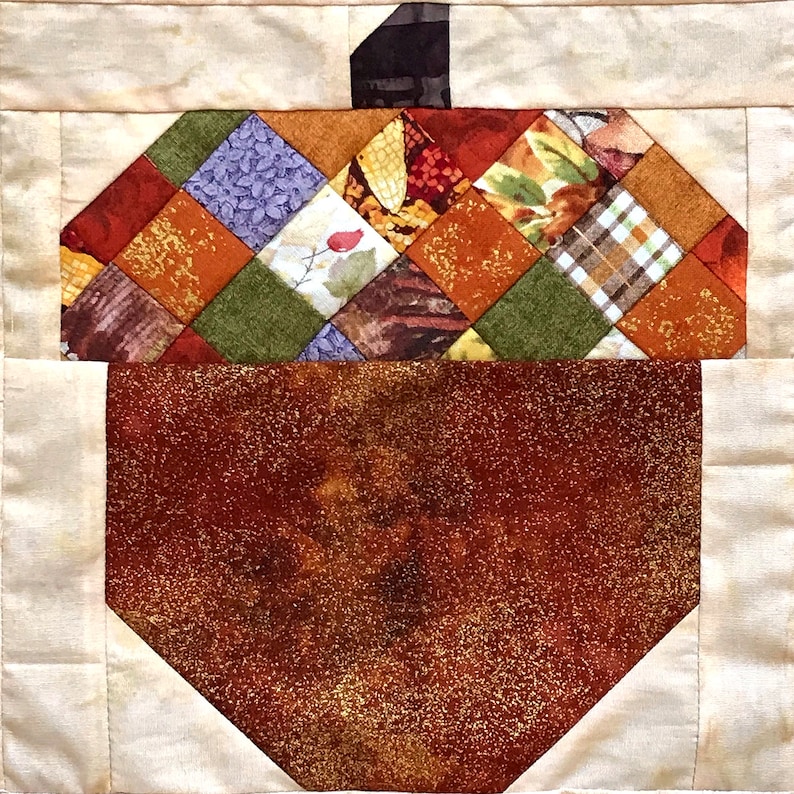 9.5" Acorn Quilt Block Pdf Pattern. - Etsy