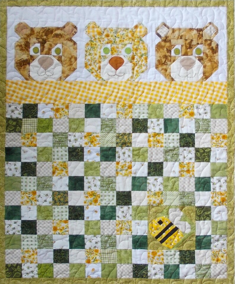 6.5" Flying Bumble Bee Block Pdf Pattern. - Etsy Australia