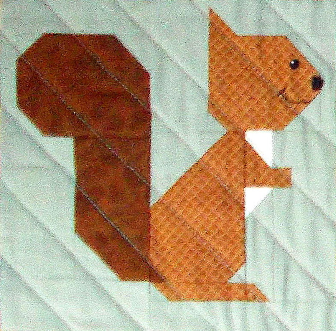 9.5" Squirrel Quilt Block Pattern PDF Download - Etsy