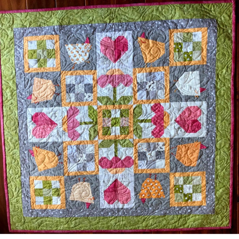 8.5 and 6.5 Chicken Block Pdf Pattern - Etsy