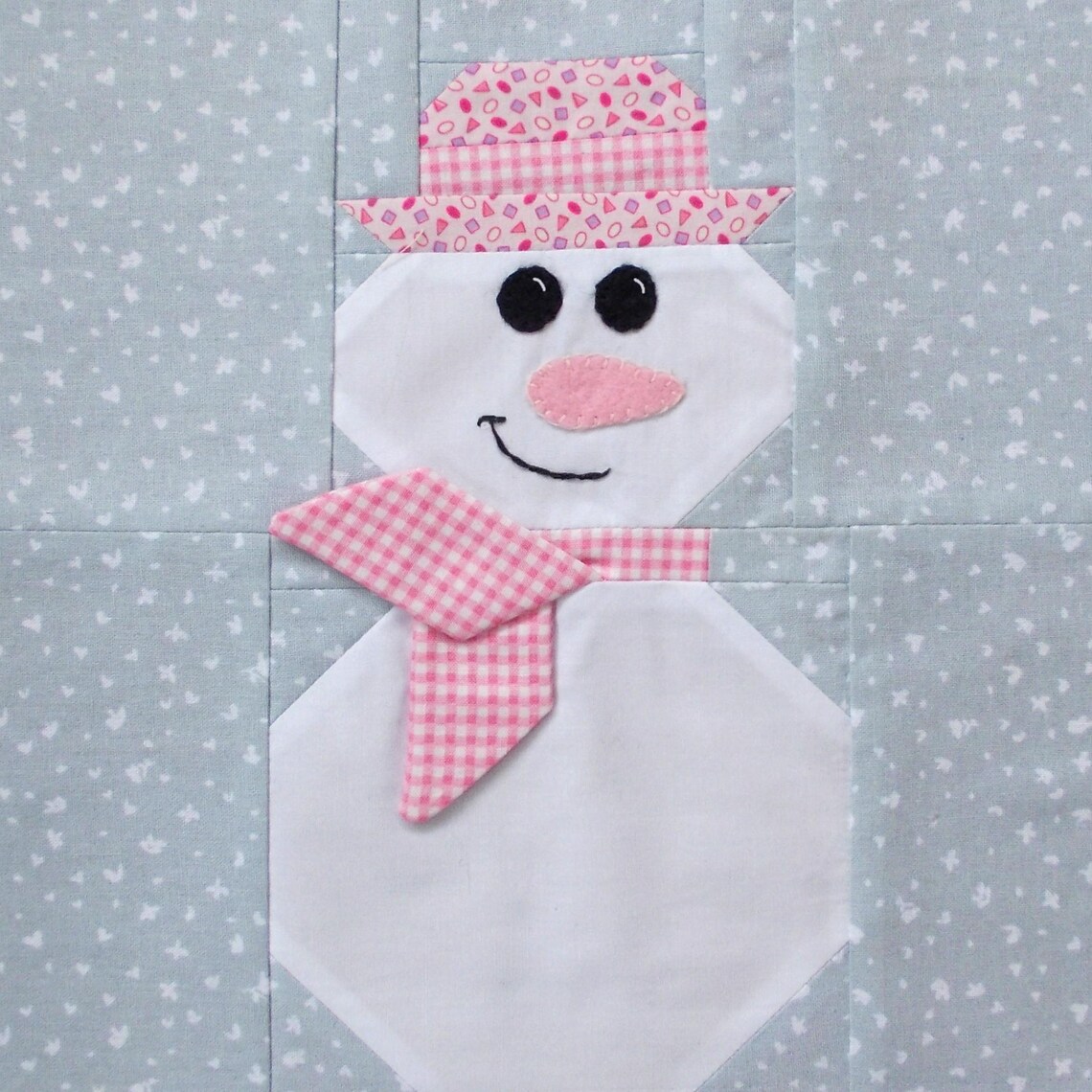 Snow Girl in a 10.5" Block PDF Download. One of Many Snow Folks You Can ...