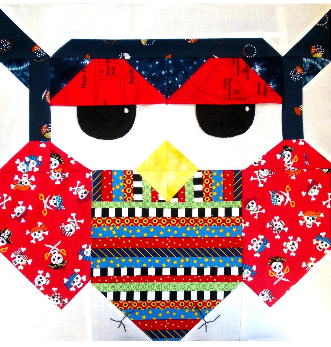 16.5 Owl Block Pdf Pattern - Etsy