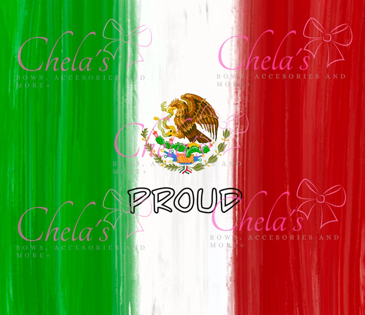 Proud Mexican Flag 20 Oz Straight Tumbler Png File Sublimation - Etsy