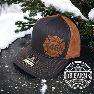 Indianapolis Fire Department Hat, IFD, Leather Patch, Richardson 112 ...