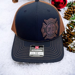 Indianapolis Fire Department Hat, IFD, Leather Patch, Richardson 112 ...