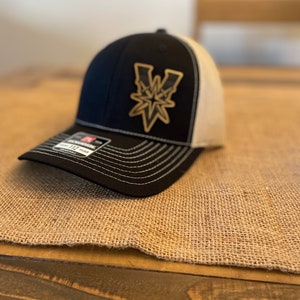 VGK Black and Gold Trucker Hat, Vegas Golden Knights, Hockey, Go ...
