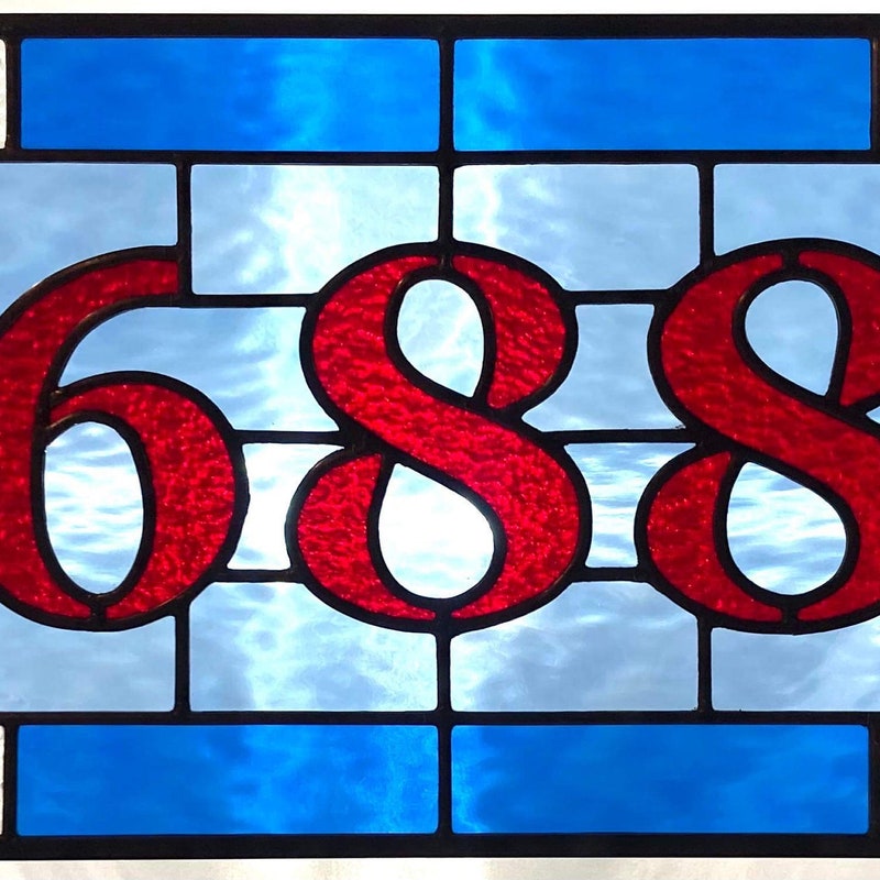 Stained Glass Numbers - Etsy