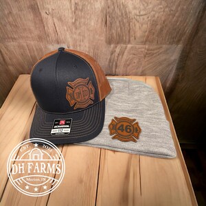 Indianapolis Fire Department Hat, IFD, Leather Patch, Richardson 112 ...