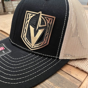 VGK Black and Gold Trucker Hat, Vegas Golden Knights, Hockey, Go ...