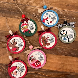 Santa Tracker QR Code Ornament, Norad Christmas Ornament, Farmhouse ...