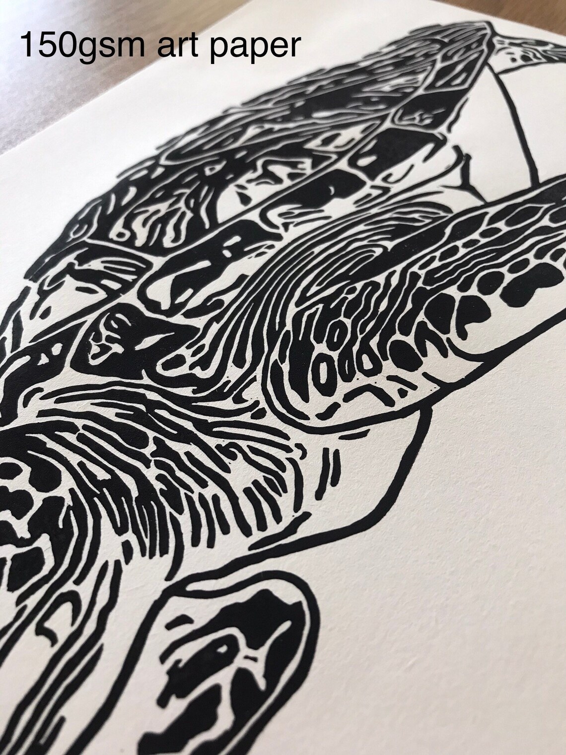 Sea Turtle Original Linocut Print Unframed | Etsy Sea Turtle Original Linocut Print Unframed | Etsy