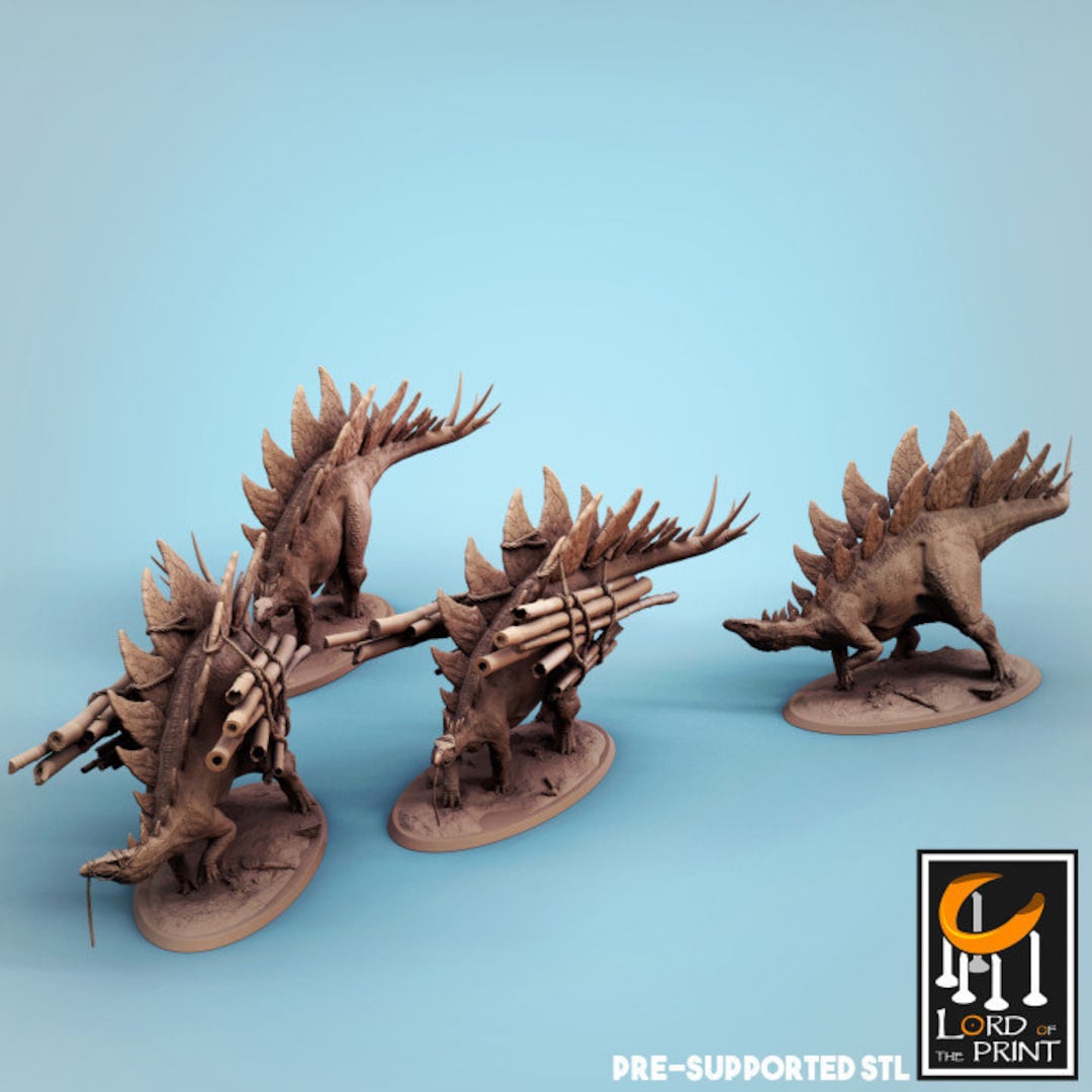 Stegosaurus Lord of the Print Dnd Pathfinder Roleplaying - Etsy