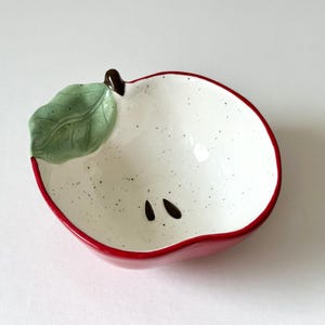 Ceramic Apple & Pear Bowls, Decorative Fruit Dish, Cute Ceramics ...