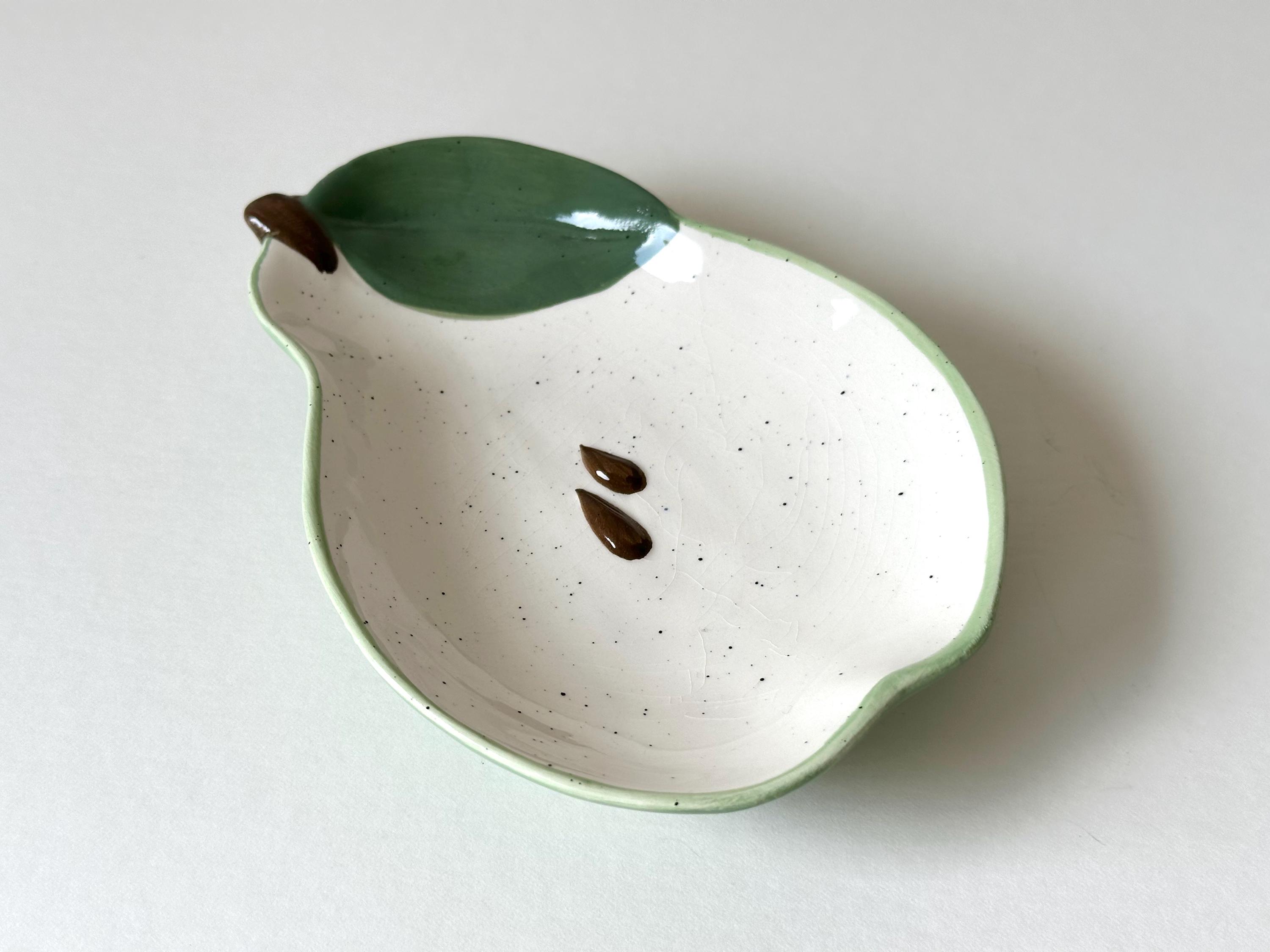 Ceramic Apple & Pear Bowls, Decorative Fruit Dish, Cute Ceramics ...