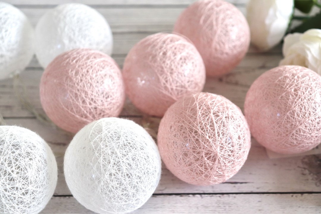 Cotton Candy Ball String Fairy LED Lights Bedroom Fairy - Etsy