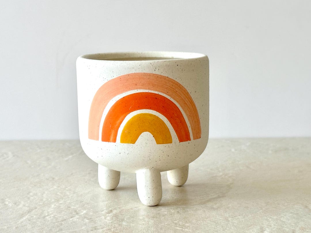 Ceramic Planter, Plant Pot on Legs, Succulent Planter, Indoor Planter ...