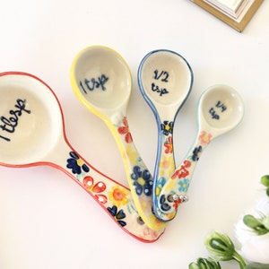 Ceramic Measuring Spoons, Measuring Spoon Set, Measuring Cups, Baking ...