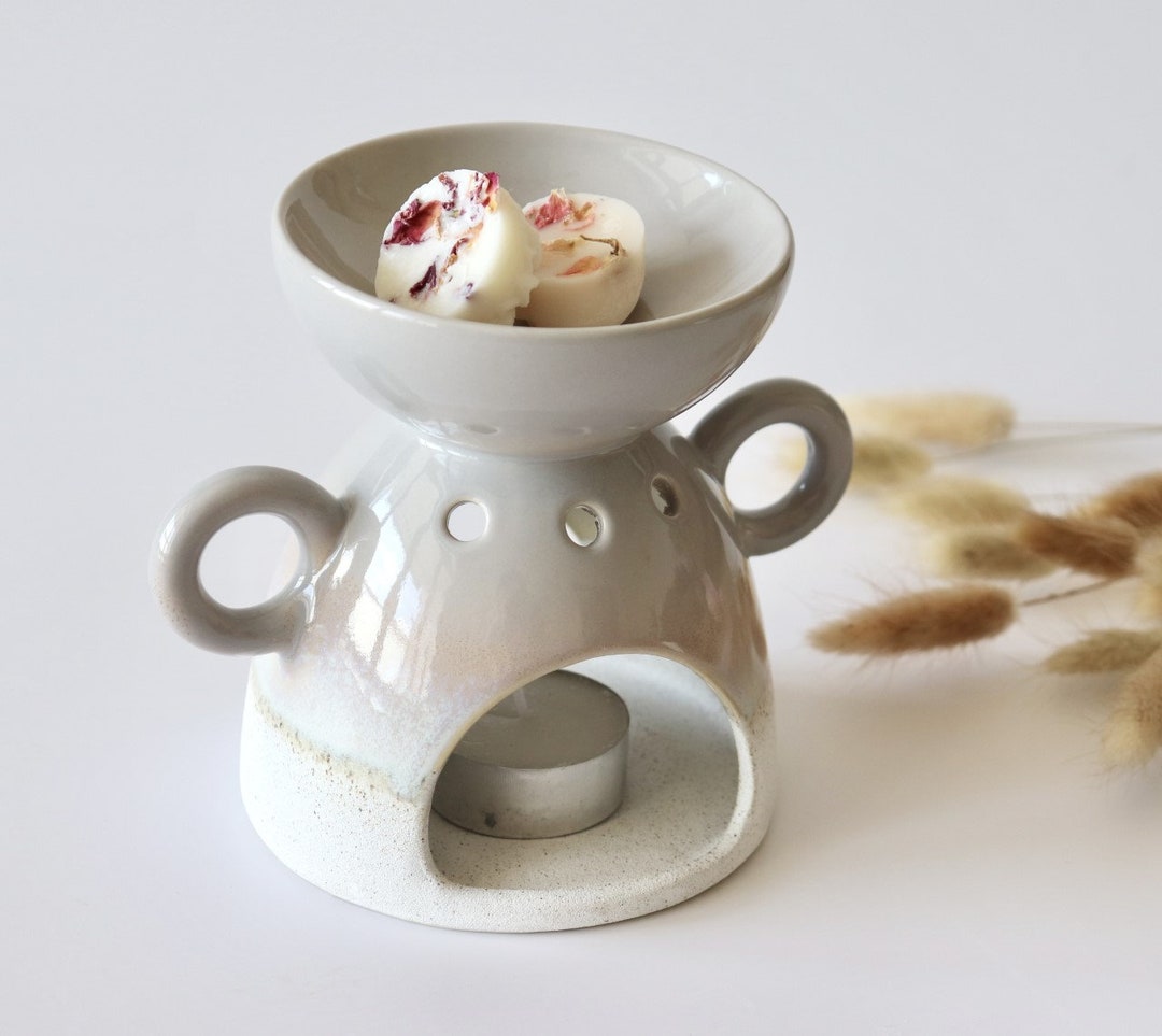 Large Oil Burner, Ceramic Wax Melter, Wax Melt Warmer, Extra Deep Bowl ...