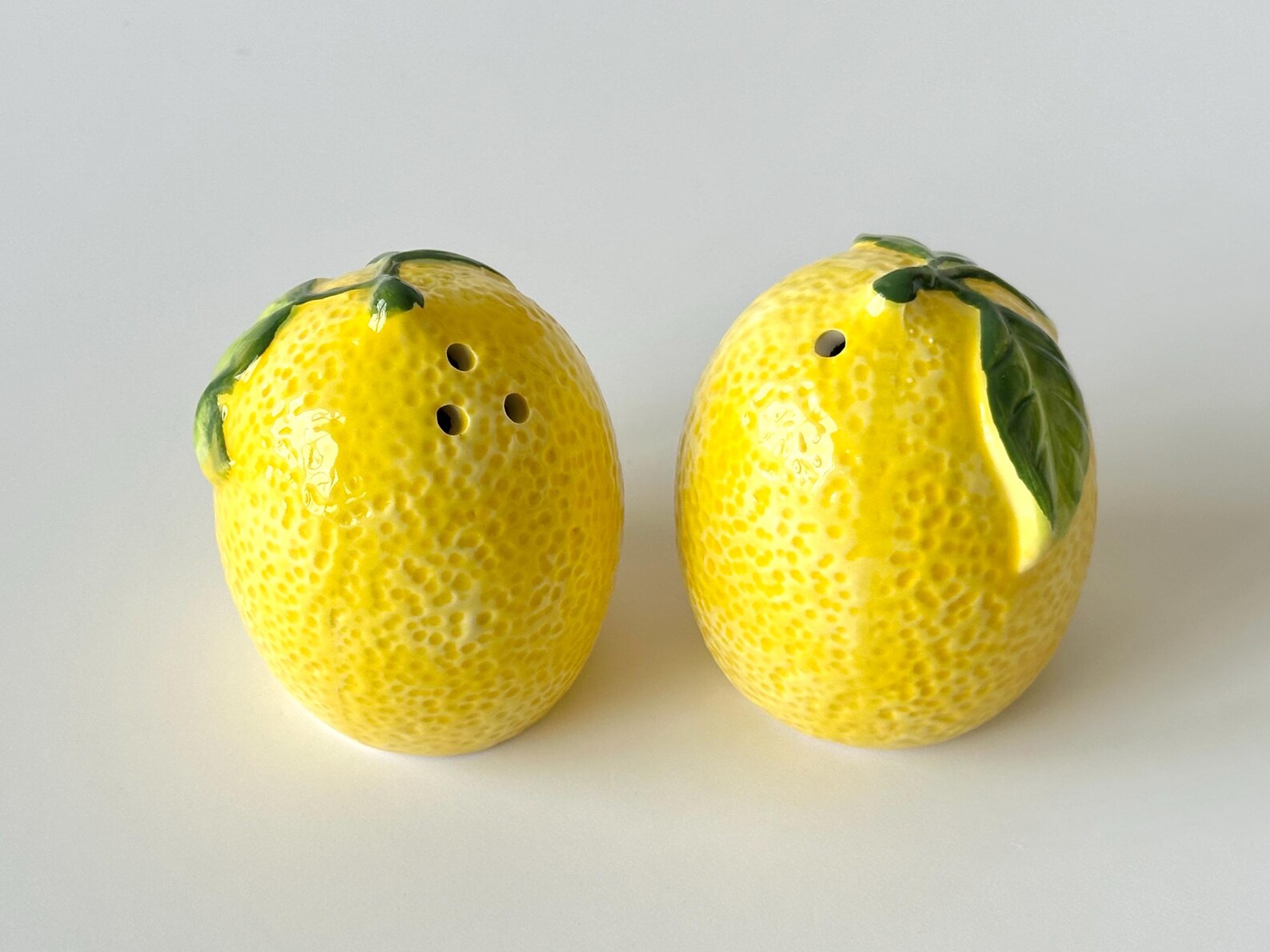 Salt and Pepper Shakers, Lemon Salt and Pepper Jars, Citrus Decor, Salt ...