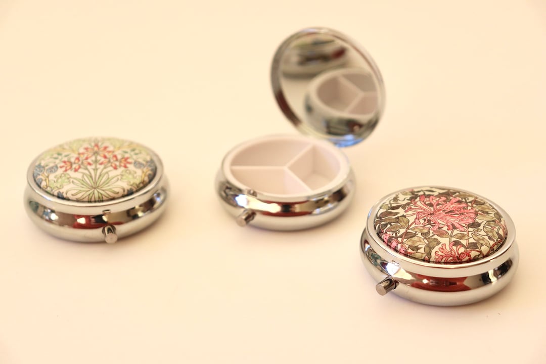 Pill Box With Mirror, Pills Organiser Medicine Organiser Jewellery ...
