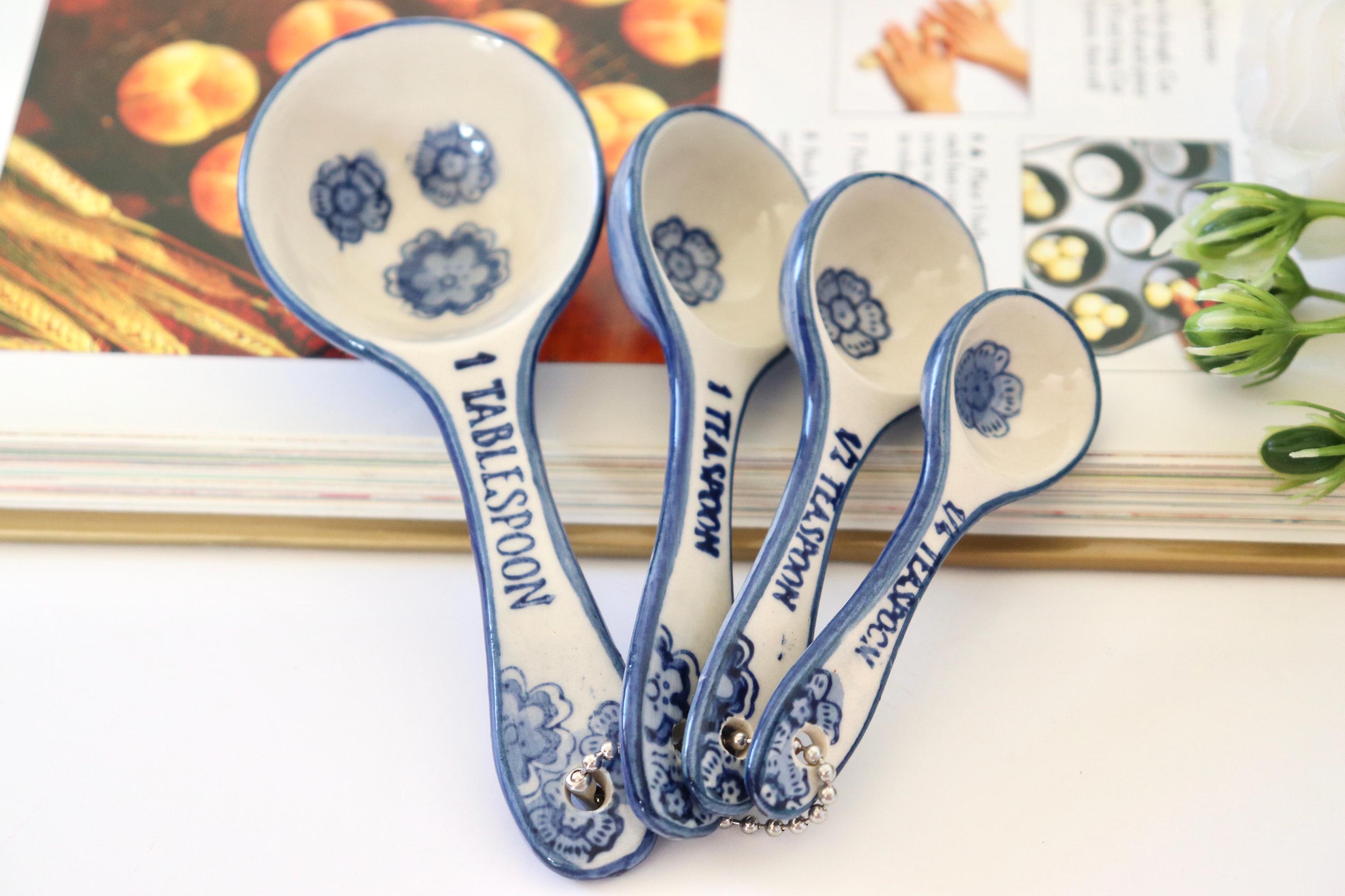 Ceramic Measuring Spoons, Measuring Spoon Set, Measuring Cups, Baking ...
