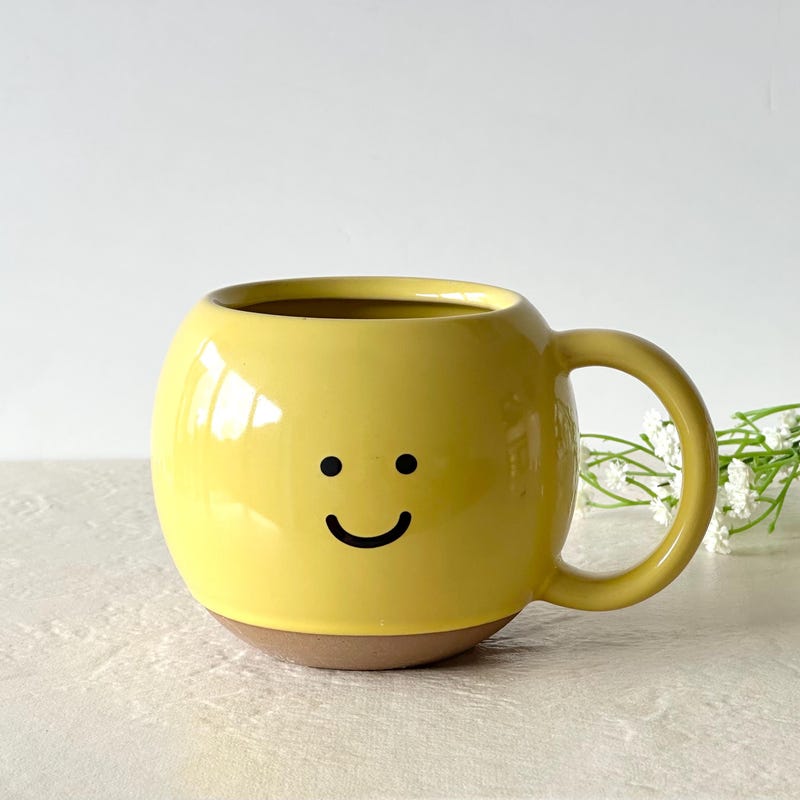 Smiley Face Coffee Mugs - Etsy
