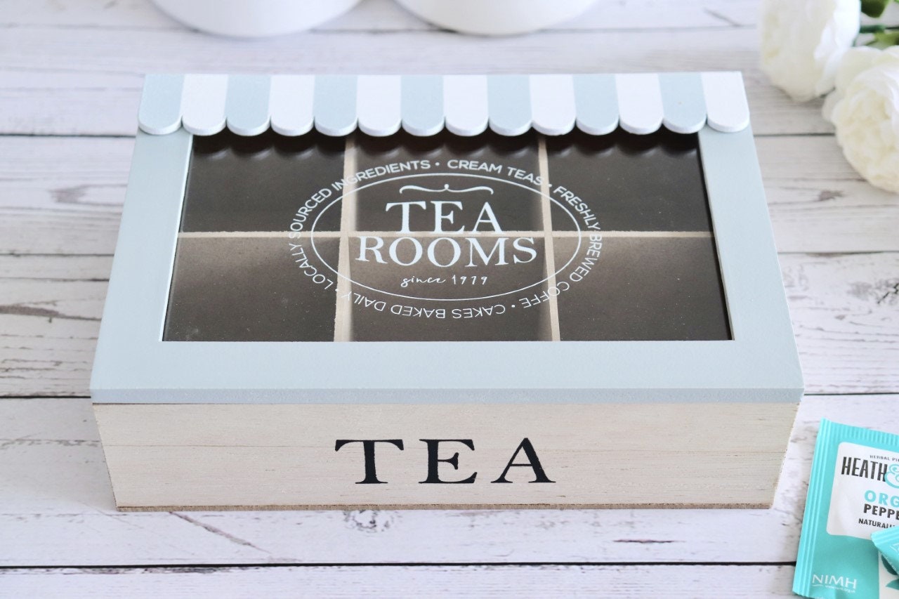 Wooden Tea Box Tea Box Tea Storage Tea Bag Holder Tea - Etsy