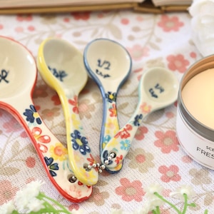 Ceramic Measuring Spoons, Measuring Spoon Set, Measuring Cups, Baking ...