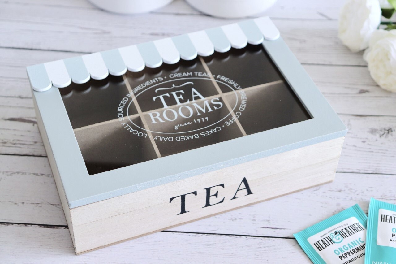 Wooden Tea Box Tea Box Tea Storage Tea Bag Holder Tea - Etsy