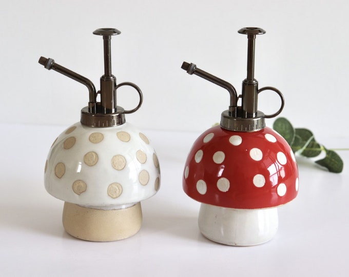 Mushroom Plant Mister, Ceramic Plant Misters, Plant Sprayer, Succulent ...