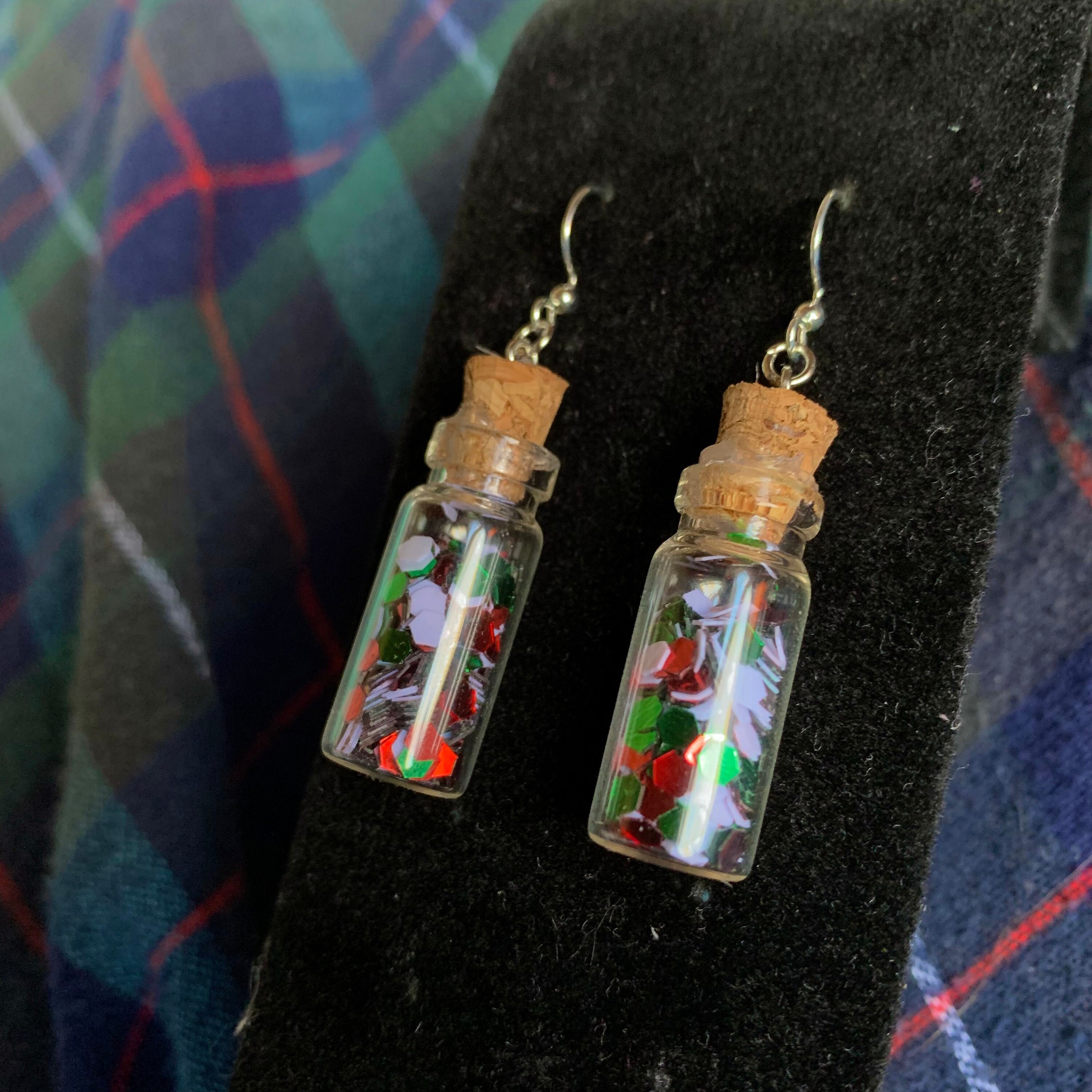 Mini Glass Jars With Christmas Confetti - Etsy