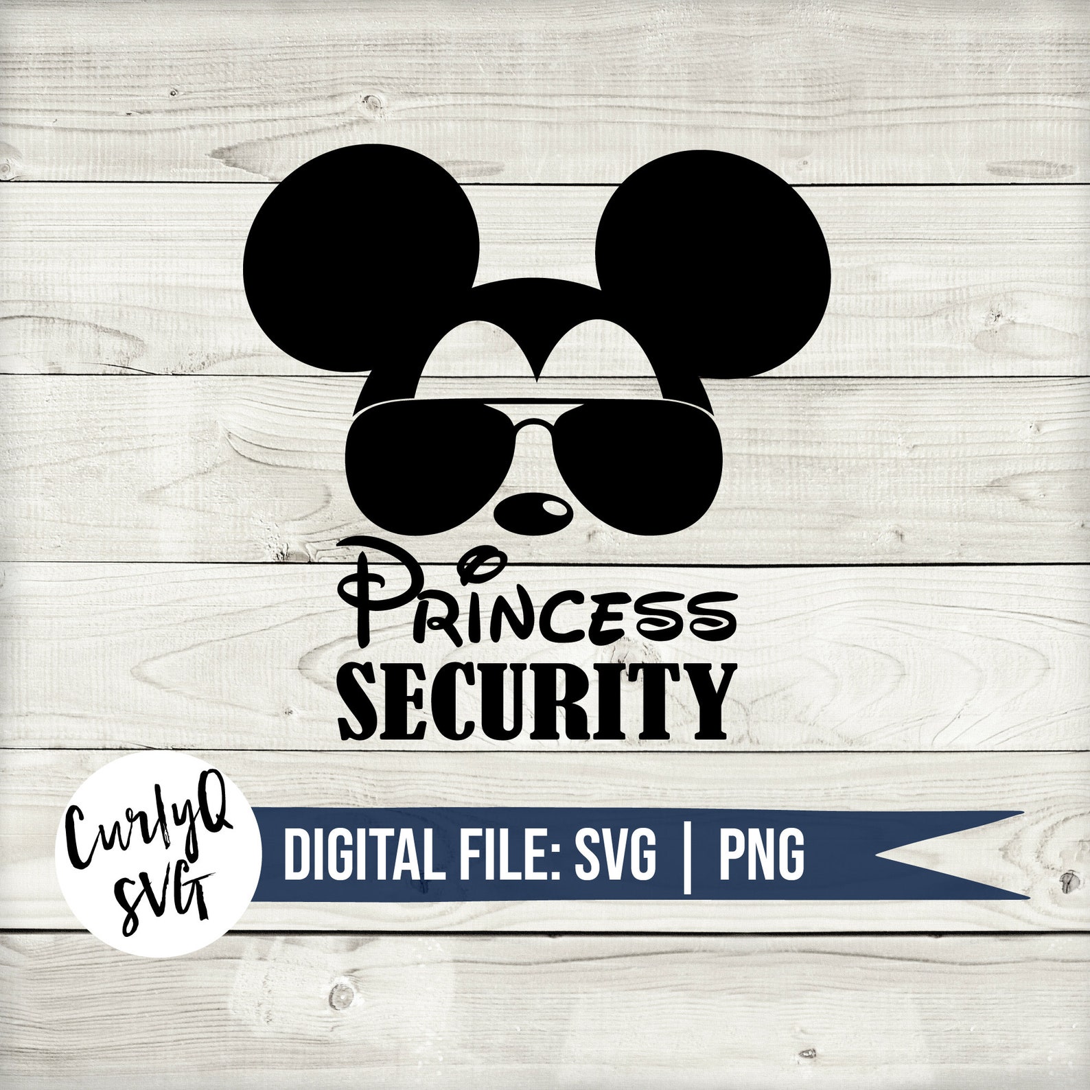 SVG, Princess Security, Cool Mickey, Dad, Digital Download, Instant ...