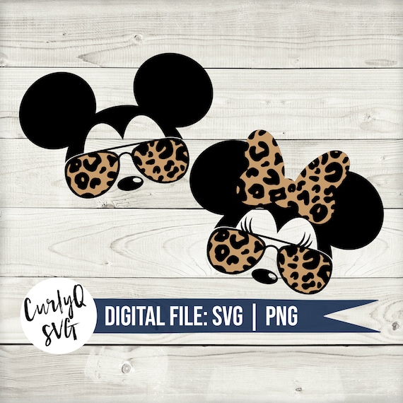 SVG Cheetah Mickey Cheetah Minnie Wild Cheetah Print - Etsy