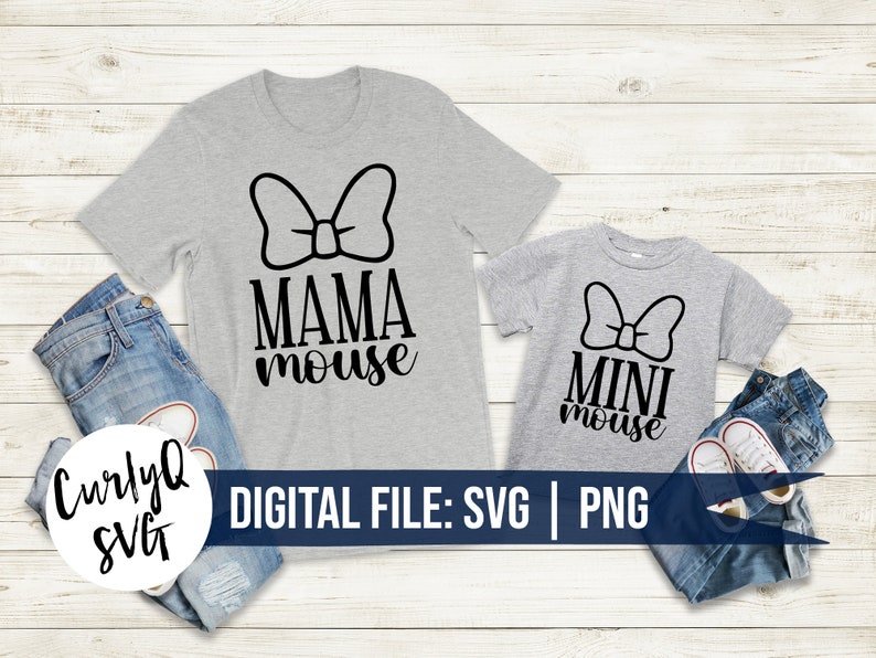 SVG Mama Mouse Mini Mouse Digital Download Instant - Etsy