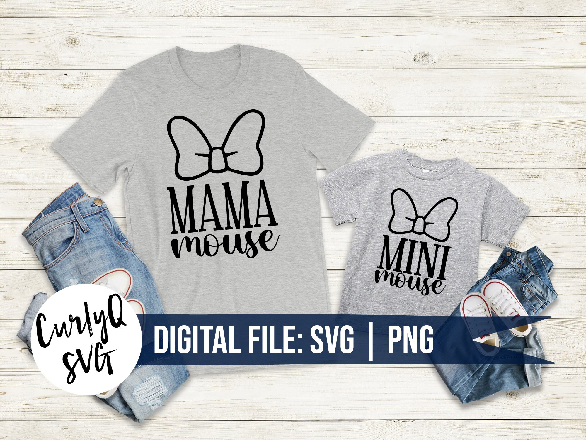 SVG Mama Mouse Mini Mouse Digital Download Instant - Etsy
